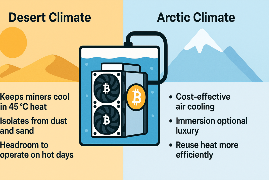 Cooling Solutions for Bitcoin Mining in Desert vs. Arctic Climates ...